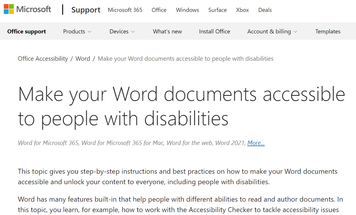 Making Your Word Document Accessible United Church Of Canada